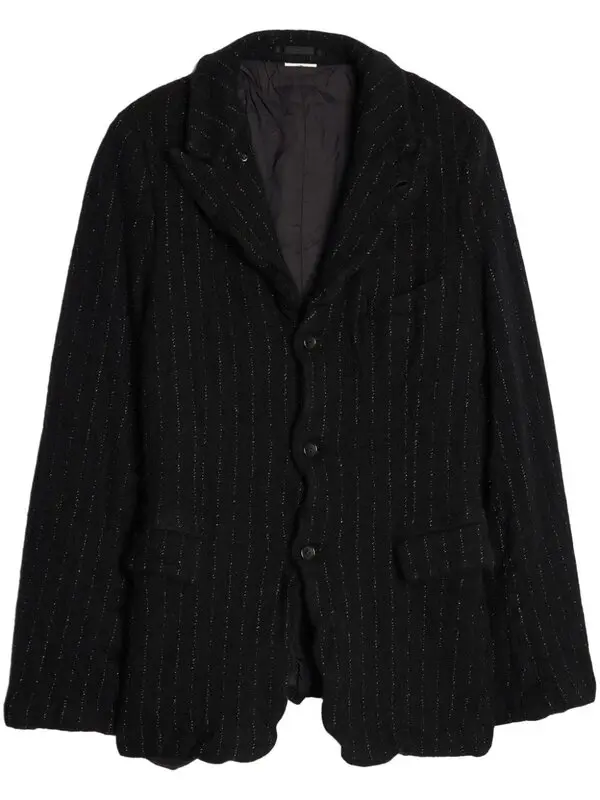 Comme Des Garçons Pinstripe Wool Blazer