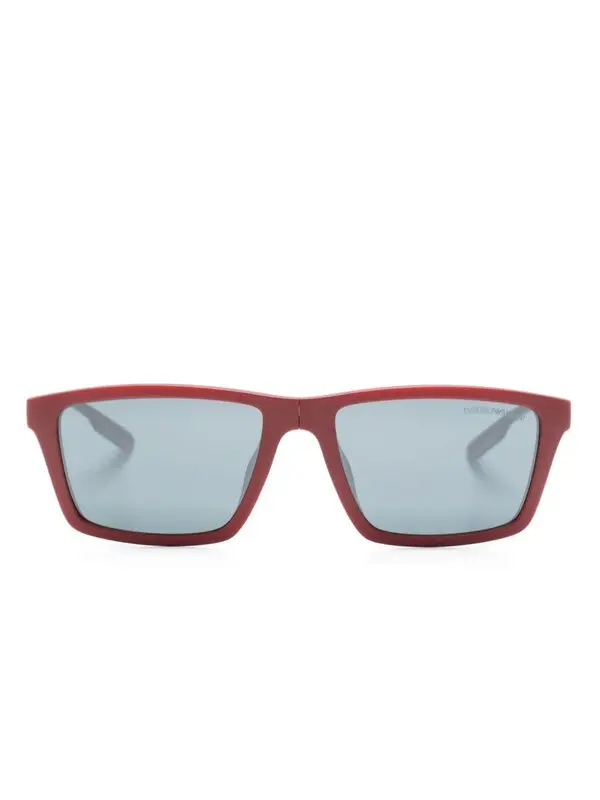 Emporio Armani Rectangle Frame Eyeglasses - Black