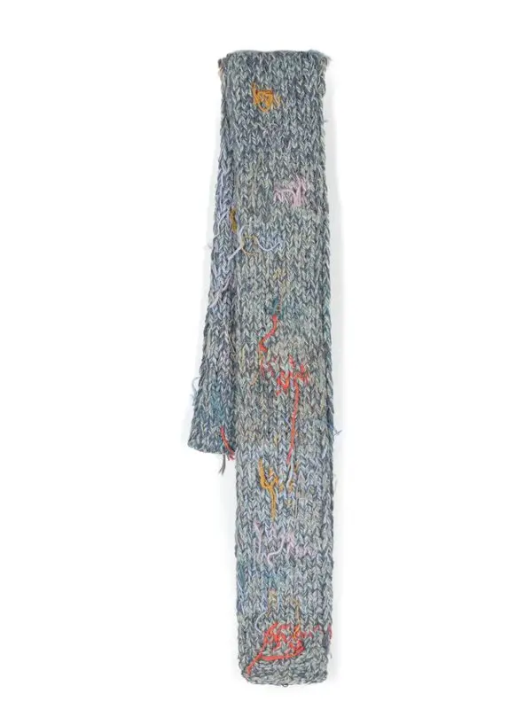 MAISON MARGIELA Threaded Chunky-knit Rectangle Scarf