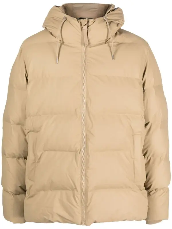 Rains Alta Hooded Padded Jacket - Neutrals