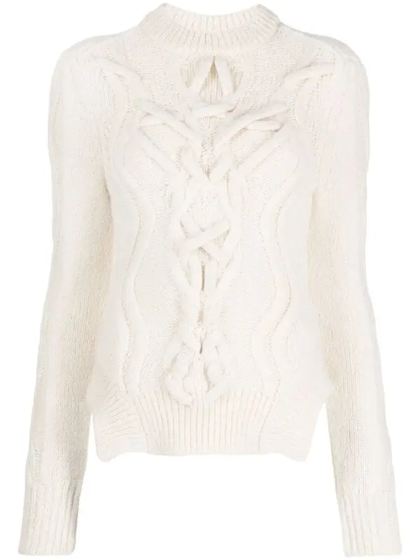 Isabel Marant Elvy Sweater - Neutrals