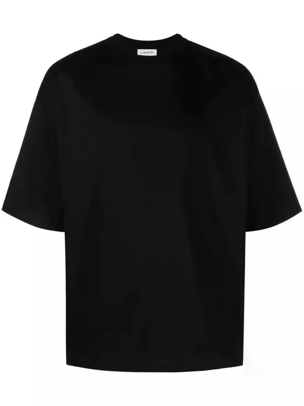 LANVIN Logo-print Cotton T-shirt - Black