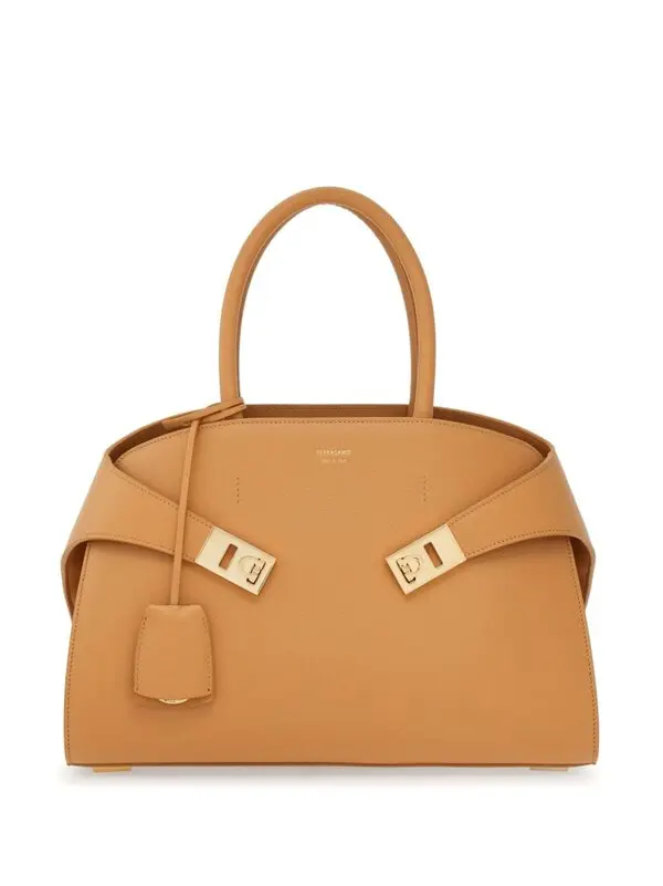 FERRAGAMO Mini Hug Tote Bag - Neutrals