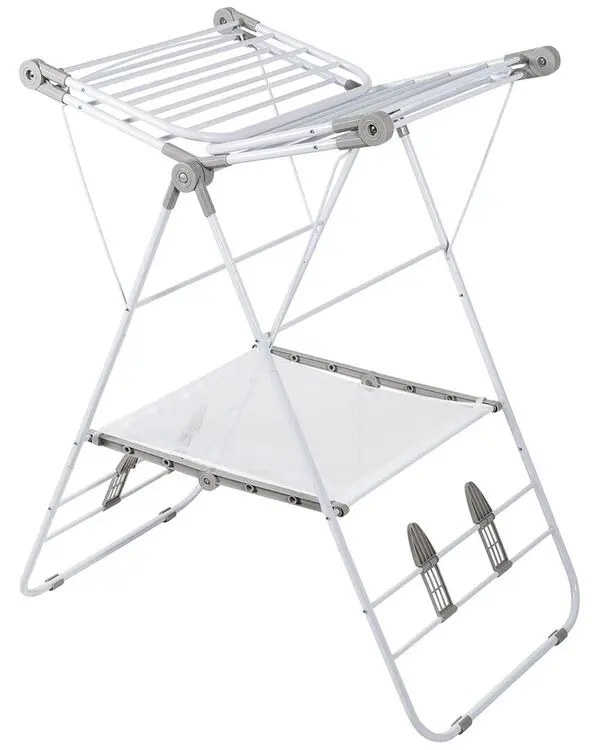 Buy HONEYCANDO Large Expandable Gullwing Clothes Drying Rack White