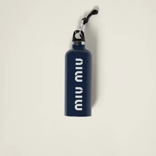 Miu Miu Stainless Steel Water Bottle, 500 Ml - Baltic Blue/white