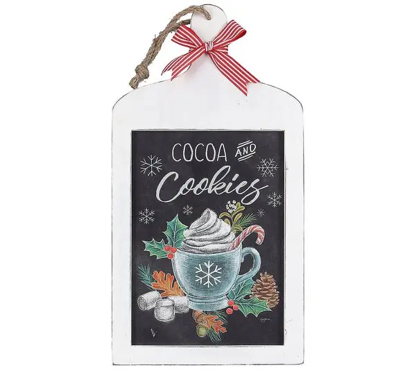 YOUNG'S INC. Young's Cocoa And Cookies Breadboard Shaped Sig N