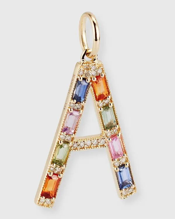 KASTEL JEWELRY 14k Yellow Gold Initial Pendant