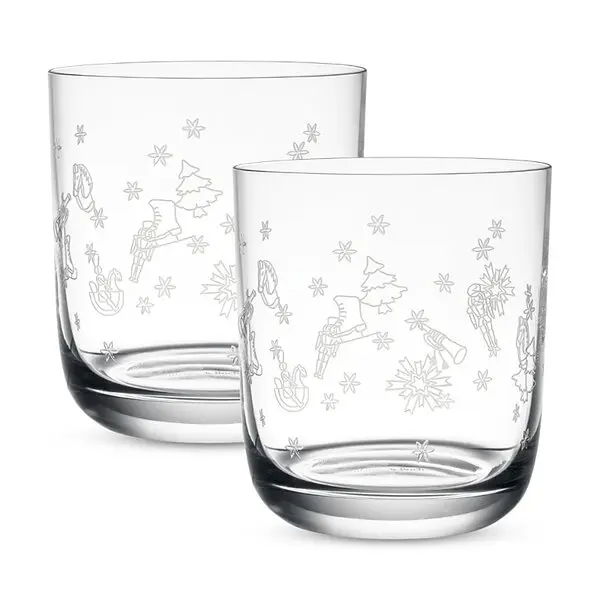 VILLEROY & BOCH Toy's Delight Double Old Fashioned Glass, Set Of 2 - Clear