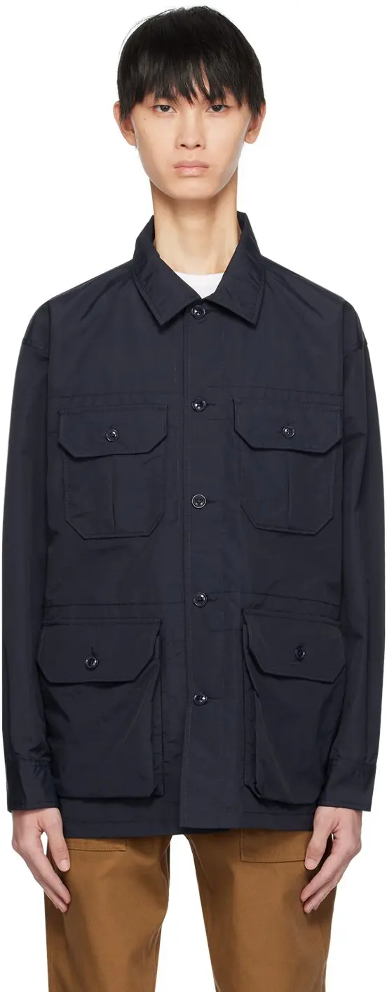 Engineered Garments Navy Suffolk Jacket In Zt169 A - Dk Navy Ny 