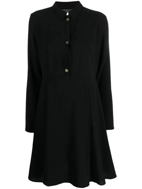 Armani Exchange Logo-patch Flared Dress