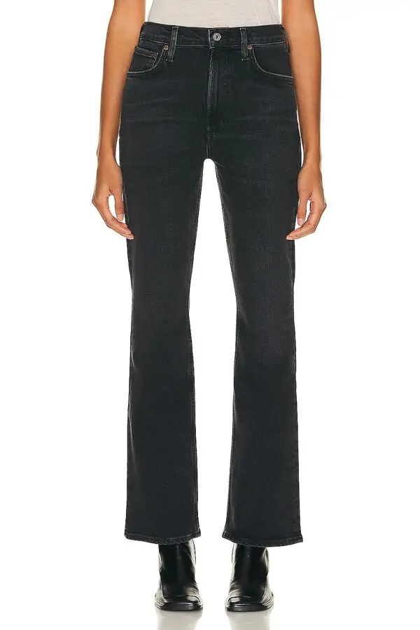 AGOLDE Nico High Rise Slim Boot Jeans - Hotline