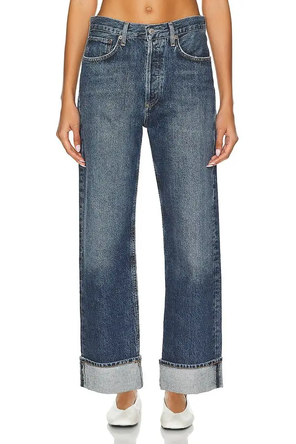 AGOLDE Fran Low Slung Straight Leg Jeans