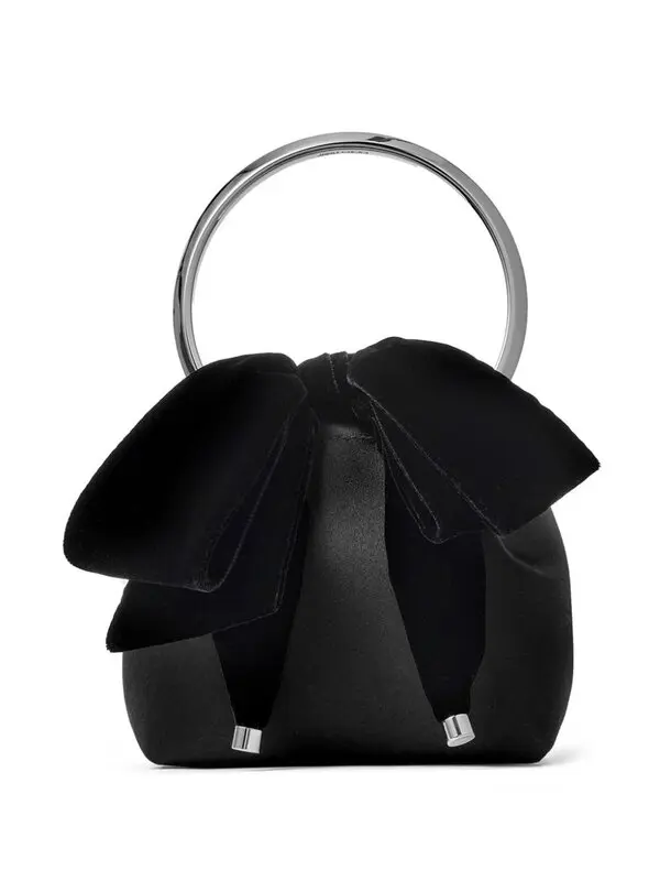 JIMMY CHOO Bon Bon Bow-detail Satin Bag