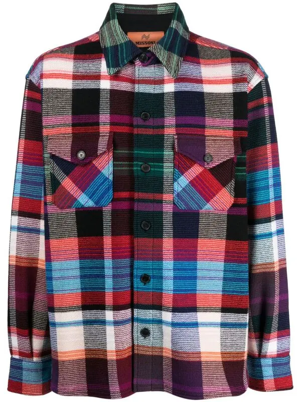Missoni Check-print Wool-blend Shirt