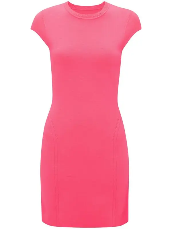 Victoria Beckham Vb Body Knitted Minidress - Pink