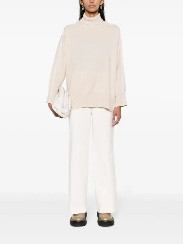 Lorena Antoniazzi Piped-trim Roll-neck Jumper