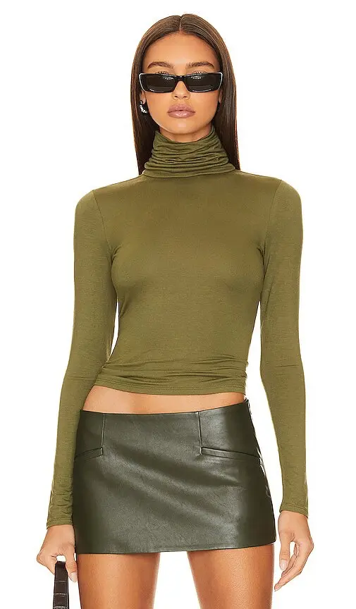 LOVERS AND FRIENDS X Rachel Katie Turtleneck - Dark Green
