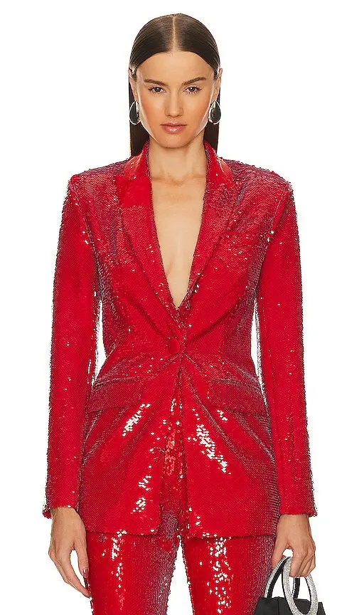 MICHAEL COSTELLO X Harlow Blazer - Red