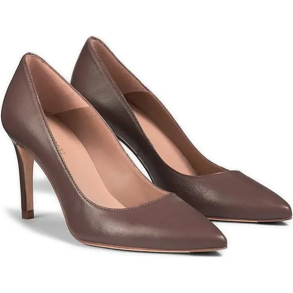 LK BENNETT Floret Pump - Chocolate