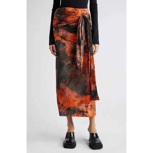 Acne Studios Colorburst Ruched Skirt