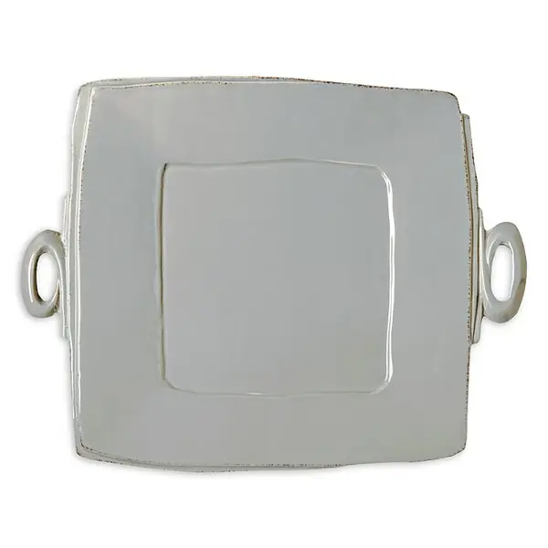 VIETRI Lastra Handled Square Platter