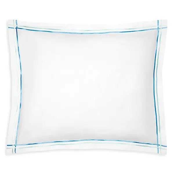 SFERRA Tratto Continental Sham - White/clearwater