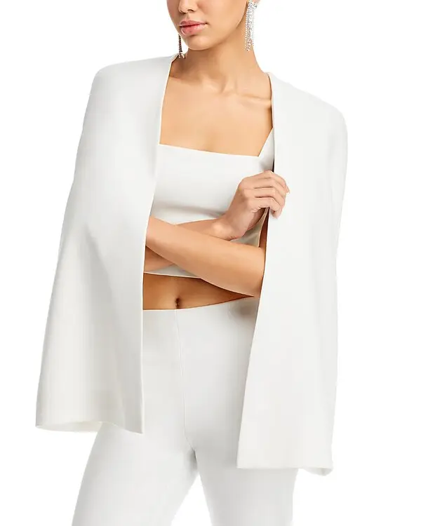 Buy Alice + Olivia Marica Square Neck Cape Top - Ecru At 65% Off ...