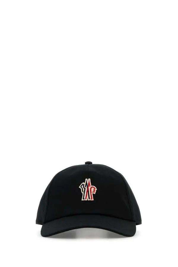 Moncler Cotton Baseball Cap - Black