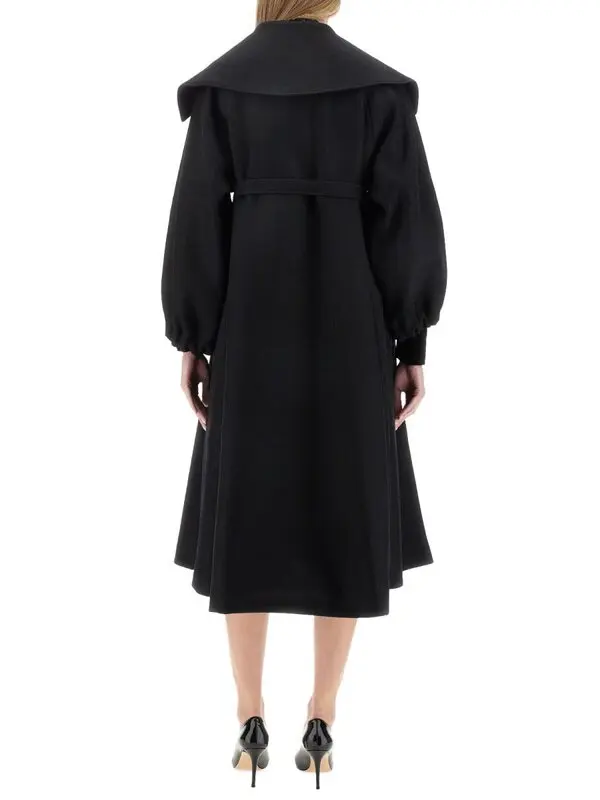 Buy Patou Belted Trench Coat - Black At 33% Off | Editorialist