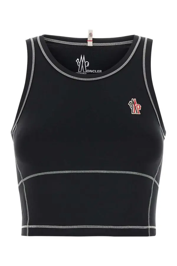 Moncler Stretch Nylon Top - Black