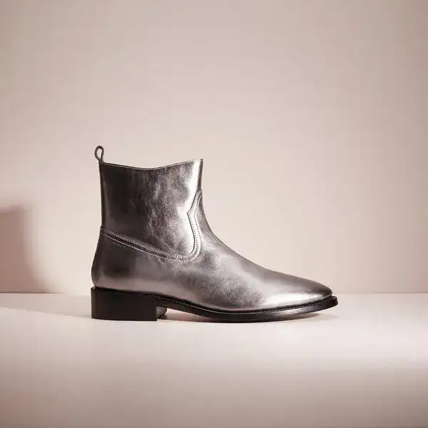 Coach Restored Western Boot - Silver | Editorialist