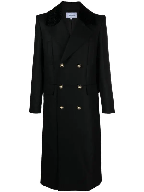 Casablanca Double-breasted Wool Coat