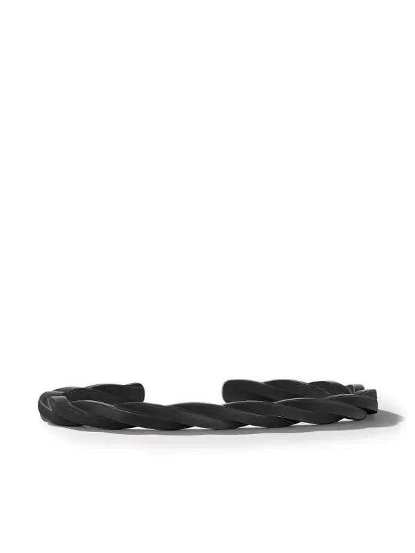 David Yurman Dy Helios Cuff Bracelet - Black