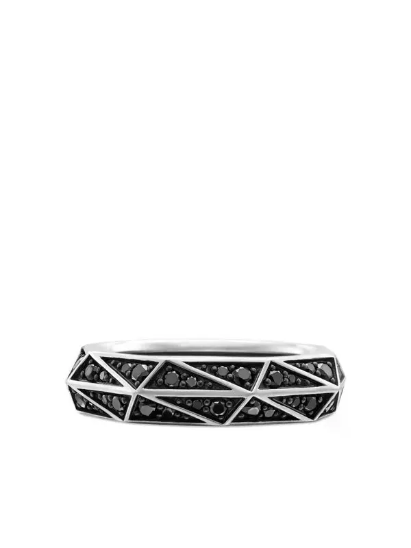 David Yurman Faceted Band Ring - Silver