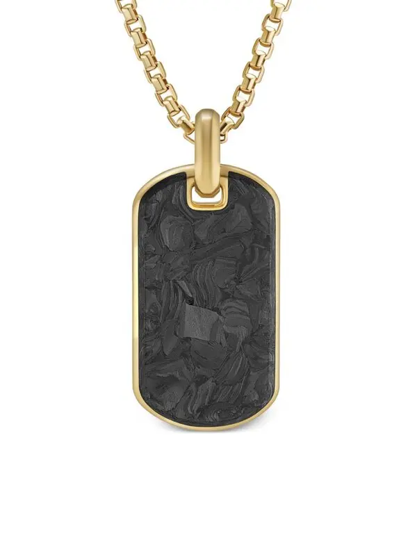David Yurman Forged Carbon Tag - Grey