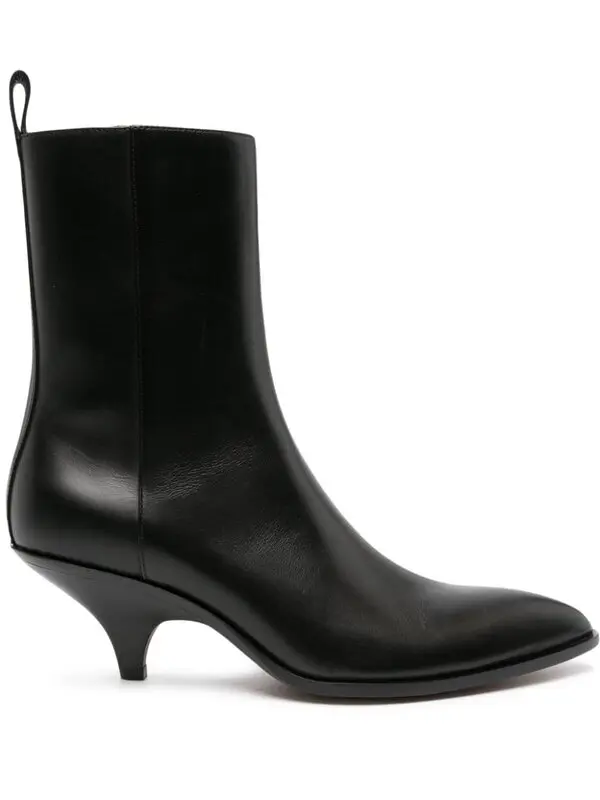 Bally 18mm Pointed-toe Leather Ankle Boots