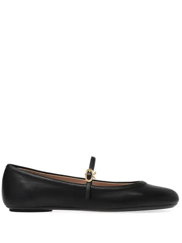 GIANVITO ROSSI Carla Ballerina Shoes - Black