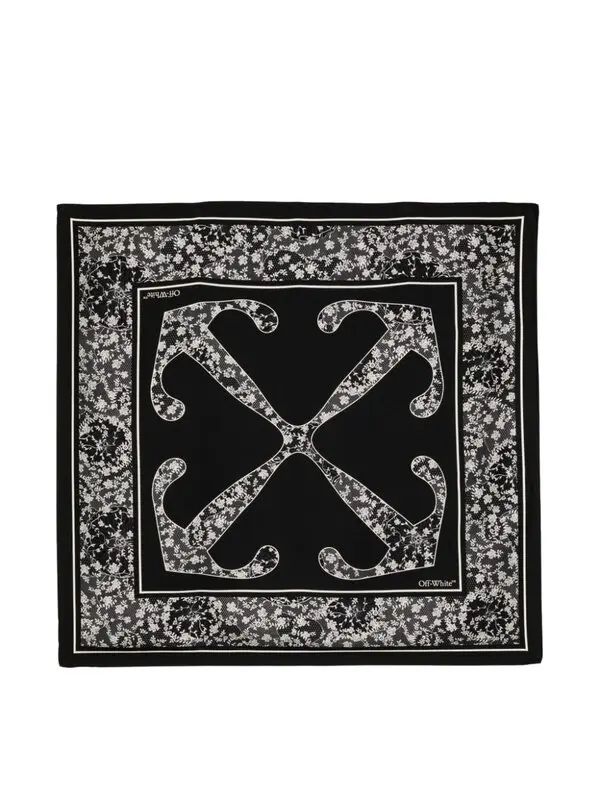 Off-White Arrows-print Silk Foulard