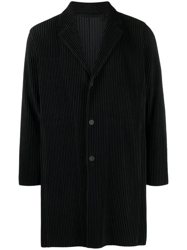 Issey Miyake Fully-pleated Plissé Long Coat