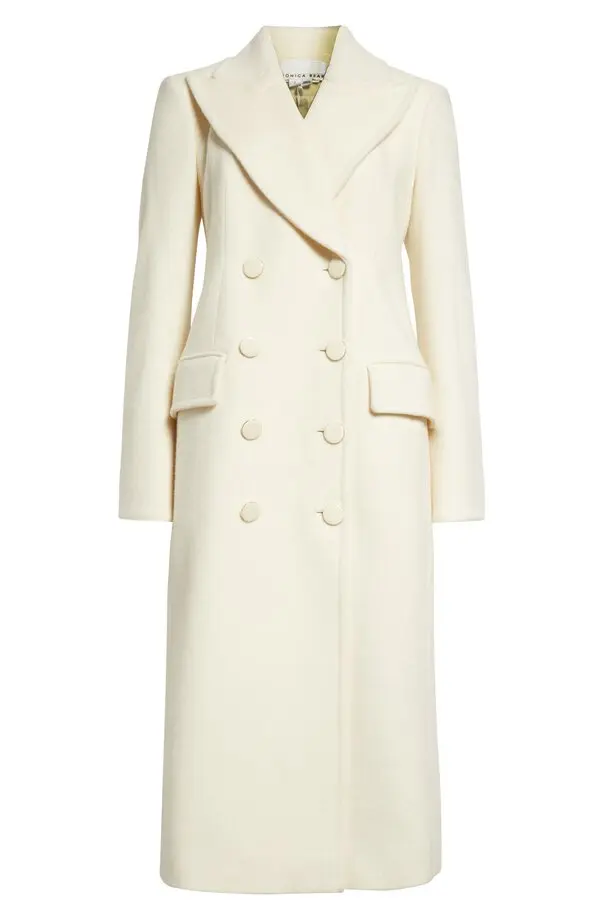 Veronica Beard Nalida Wool Blend Dickey Coat - Ivory | Editorialist