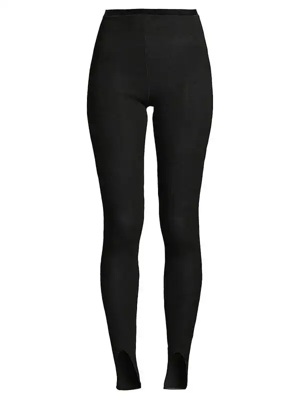 Buy Free People Lux Life Ribbed Leggings - Black At 40% Off | Editorialist