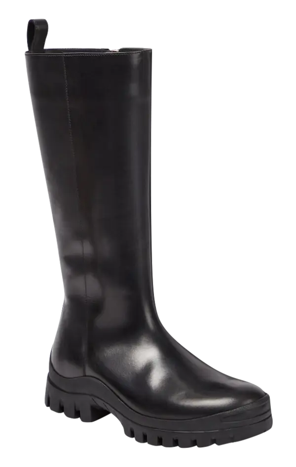 THE ROW Greta Leather Rain Boots