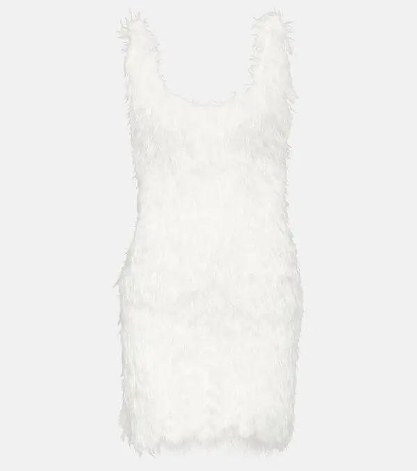 Coperni Feather Mini Dress