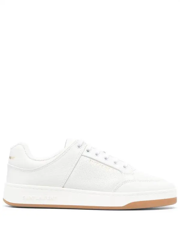 Saint Laurent Sl/61 Leather Sneakers - White