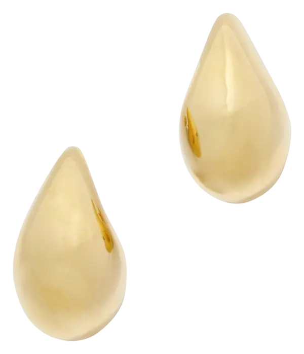 Bottega Veneta Small Drop -plated Earrings - Gold