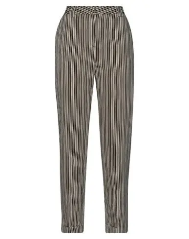 MANILA GRACE Striped Crepe Tapered Pants