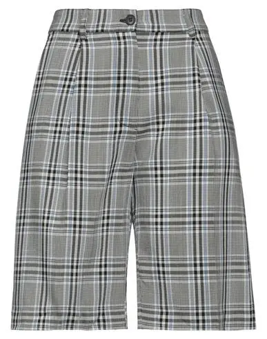 8PM Glen Plaid Bermuda Shorts - Grey
