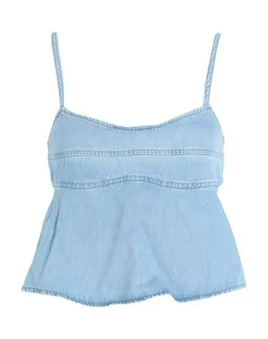 Arket Peplum Denim Top