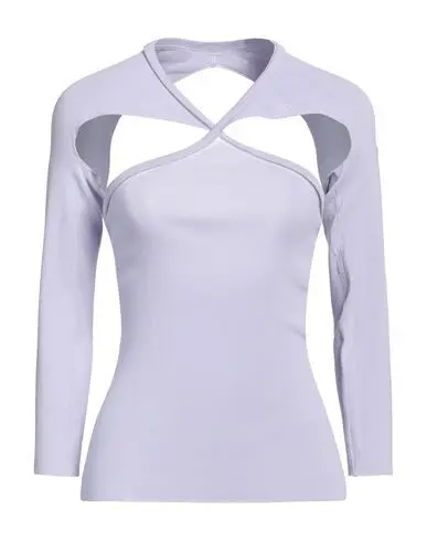 SEMICOUTURE Knit Open-back V-neck Top