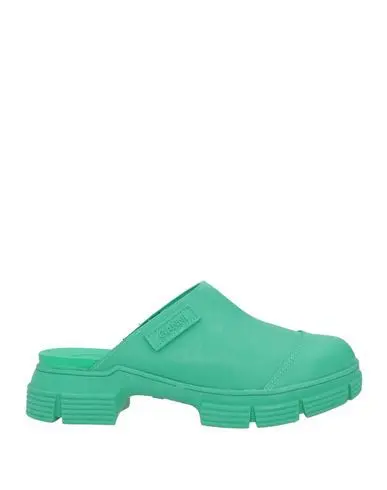 GANNI Rubber Mules - Green